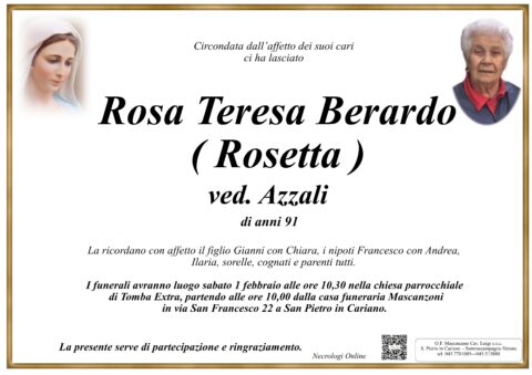 Necrologi - Mascanzoni Onoranze Funebri